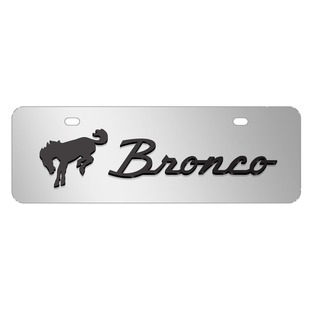 Ipick Image Made for Ford Bronco 3D Logo 12" X 4.25" European Look ...
