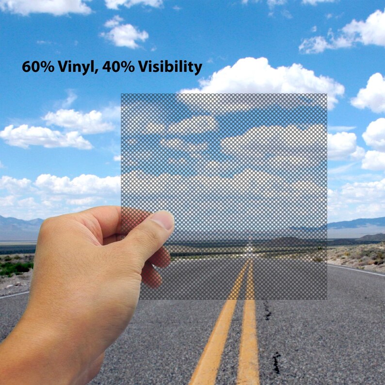 Ipick Image for Focus ST Perforated Unobstructed View 18" Vinyl Window ...