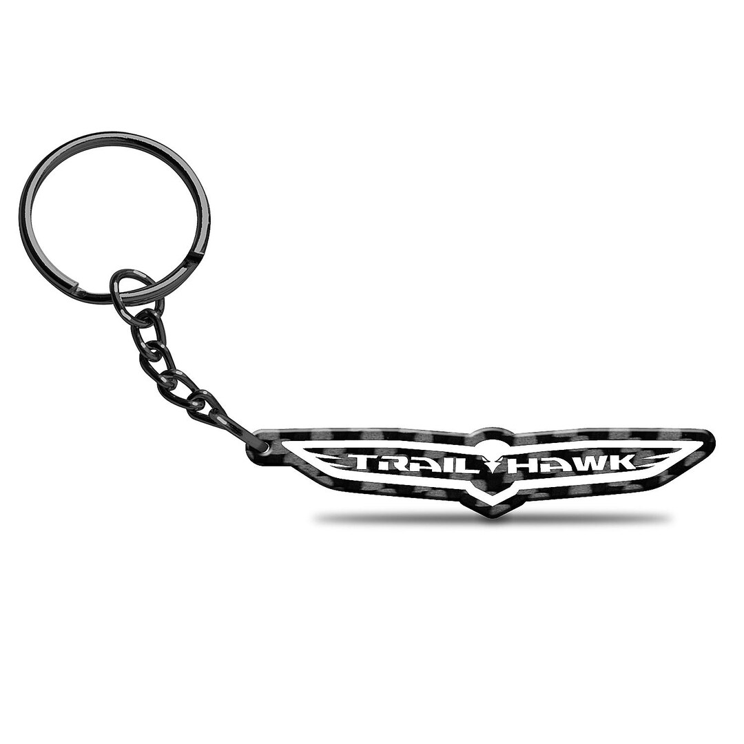 Ipick Image Made for Jeep Trailhawk Black Real Carbon Fiber Logo Shape ...
