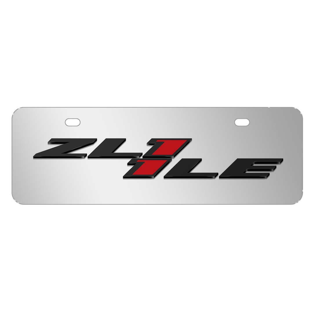 Chevrolet Camaro ZL1-1LE 3D Logo 12" X 4.25" European Look Chrome Half ...