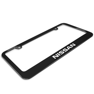Ipick Image Made for Nissan Black Metal License Plate Frame, Official ...