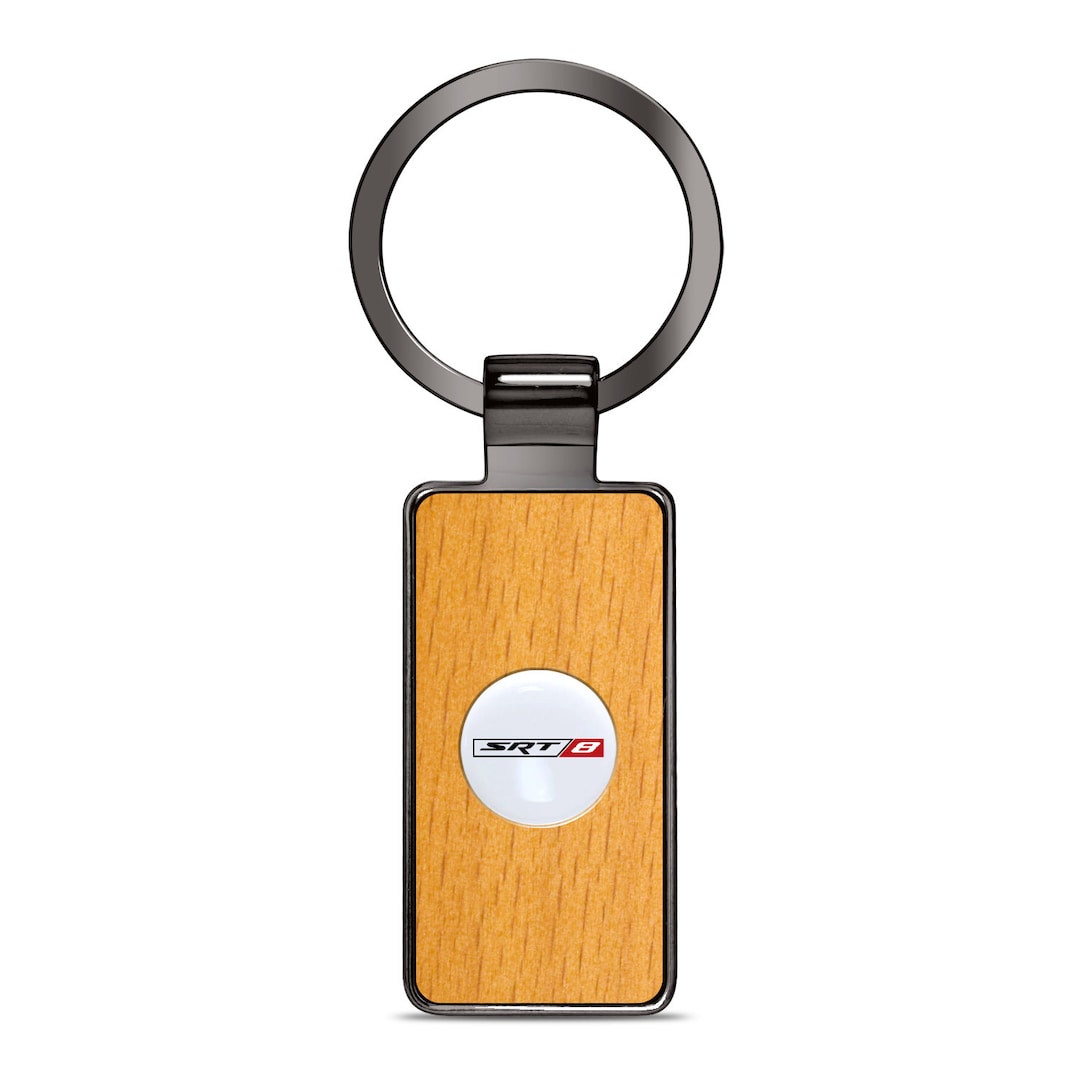 Ipick Image Made for SRT-8 Roundel Logo in White on Maple Wood Gray ...