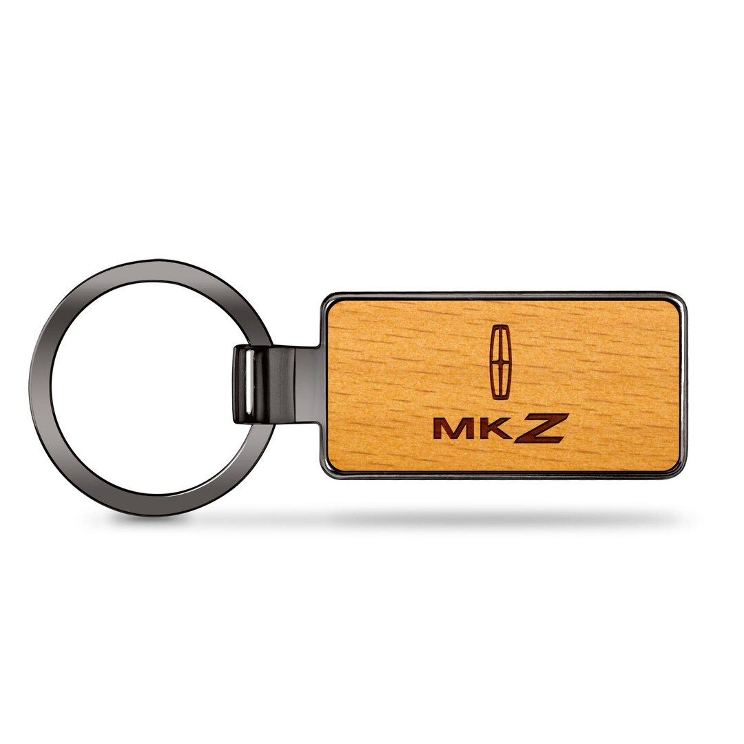 Ipick Image for Lincoln MKZ Laser Engraved Maple Wood Gunmetal Frame ...