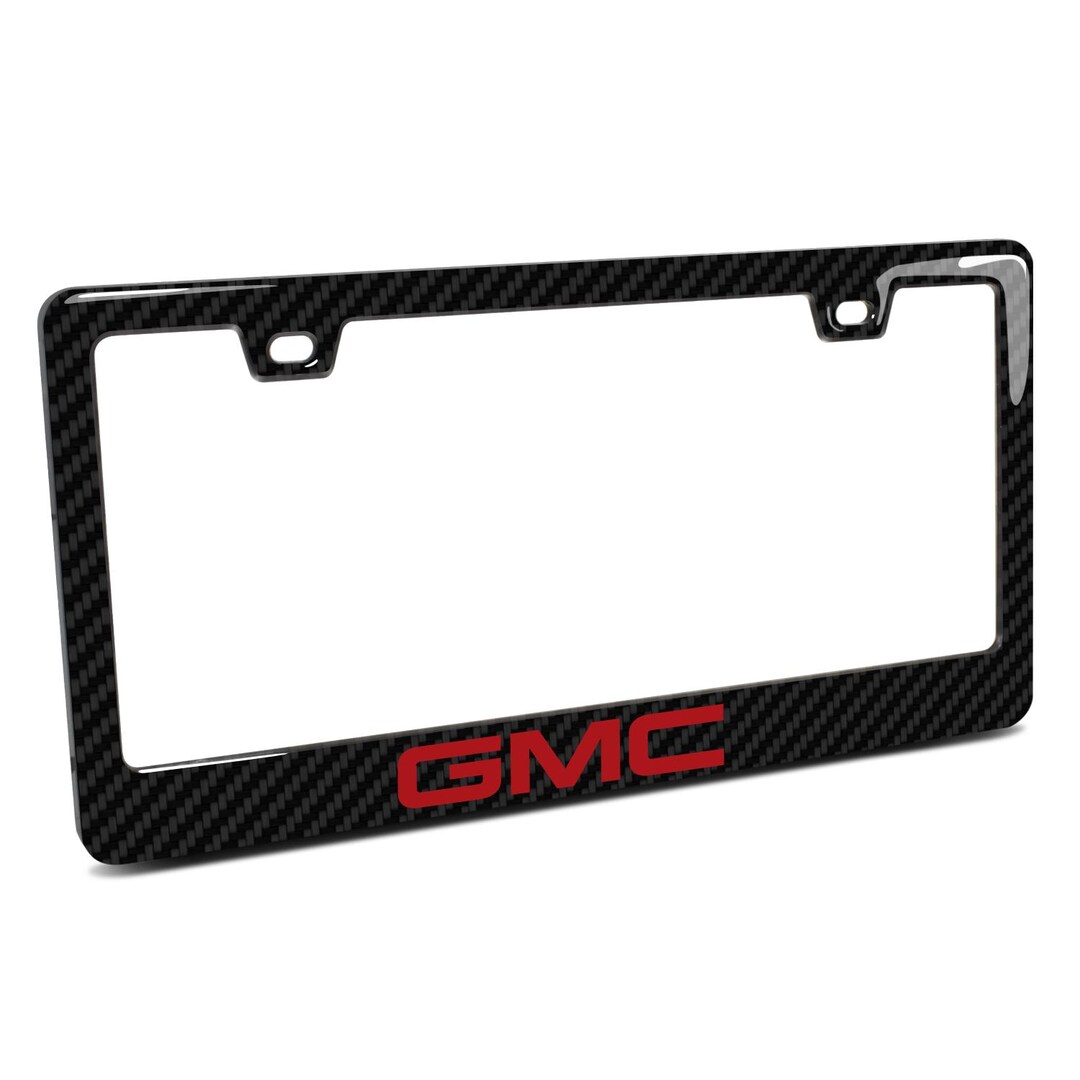 Ipick Image Made for GMC in Red in 3D on Real 3K Carbon Fiber Finish ...