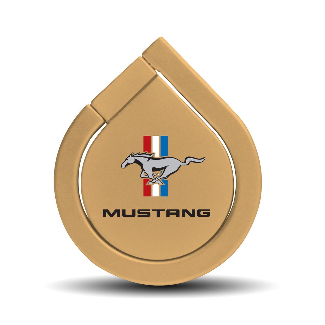 Ipick Image Made for Ford Mustang Tri-bar Gold 360 Degree Rotation ...