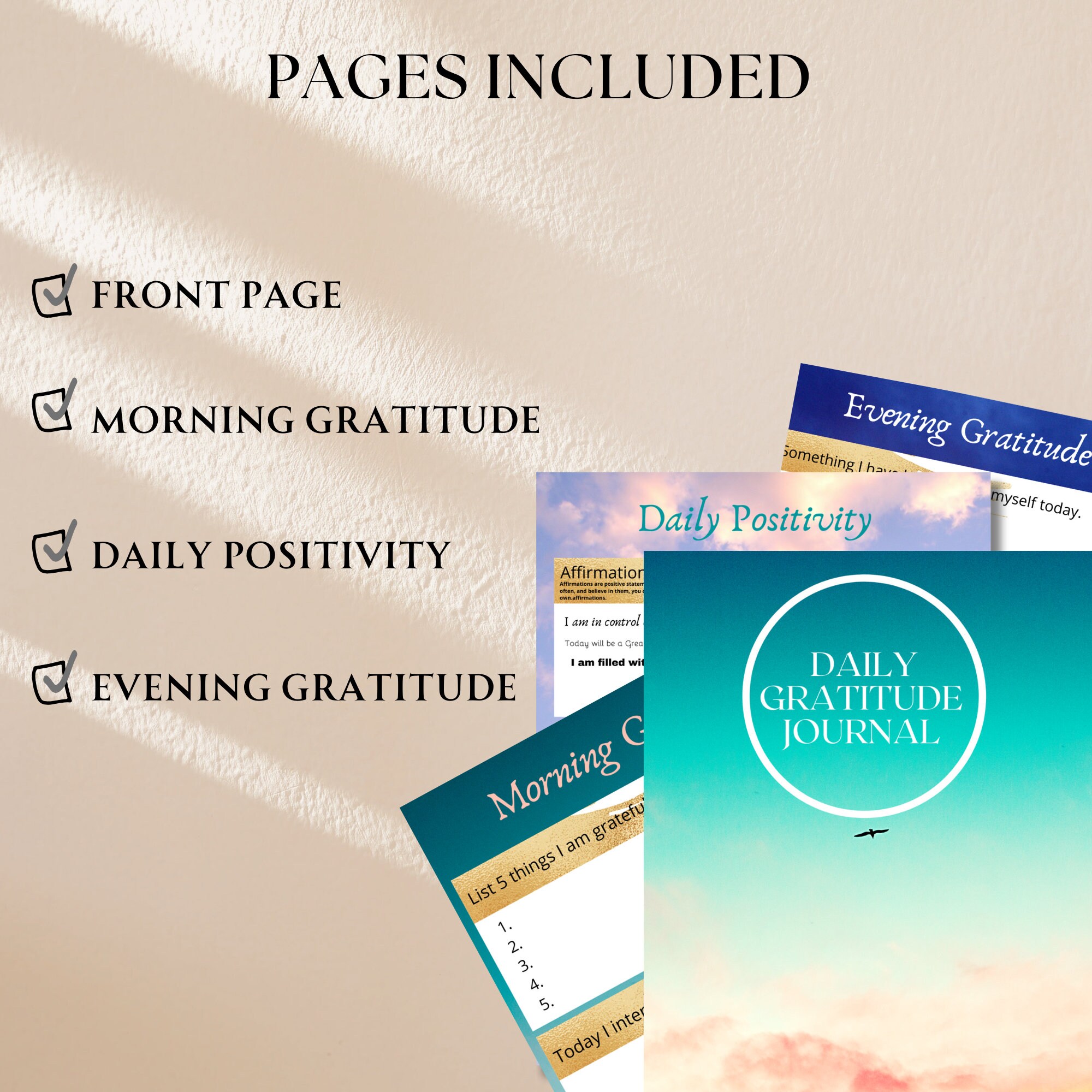 Gratitude Journal Printable Mindfulness Log Gratitude - Etsy