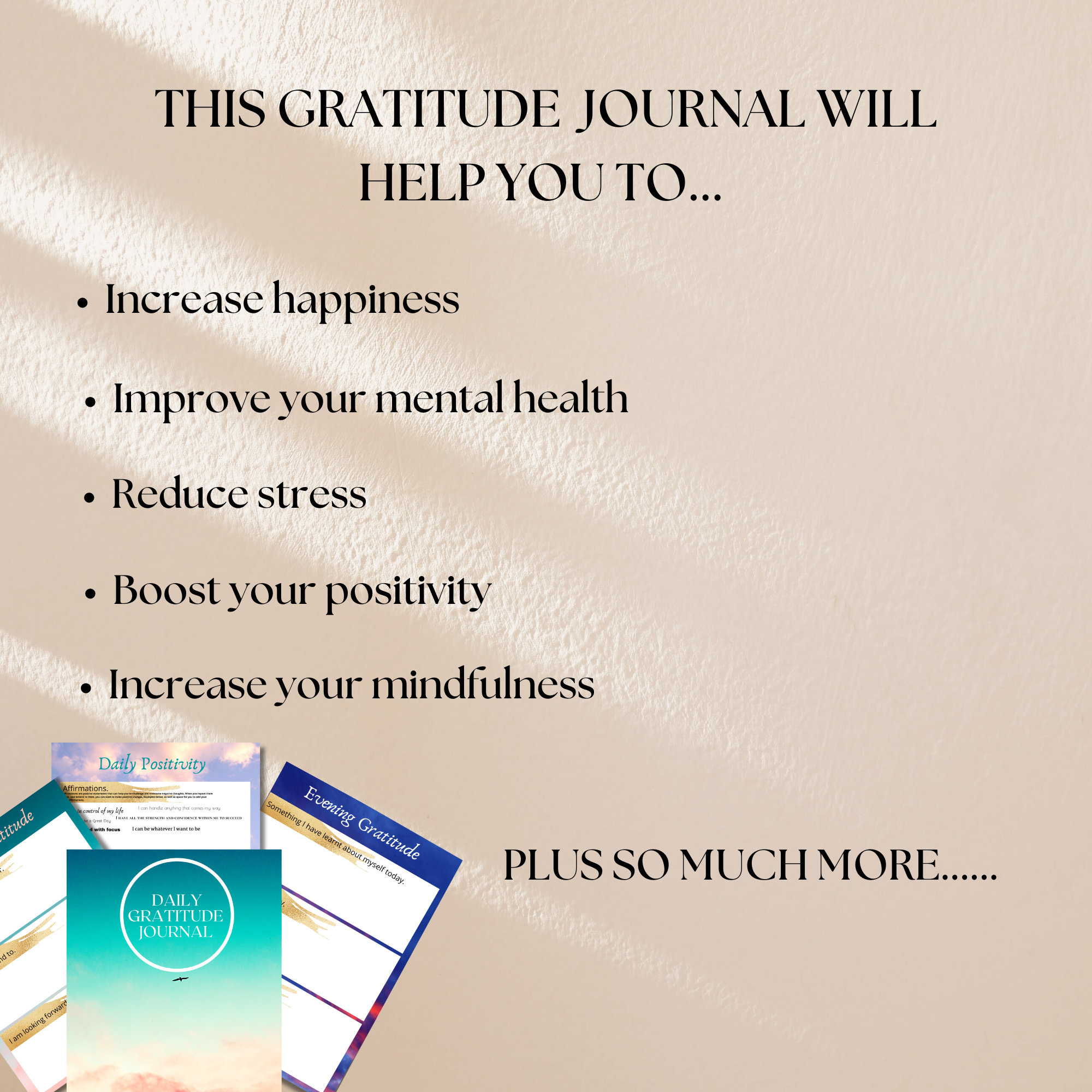 Gratitude Journal Printable Mindfulness Log Gratitude - Etsy