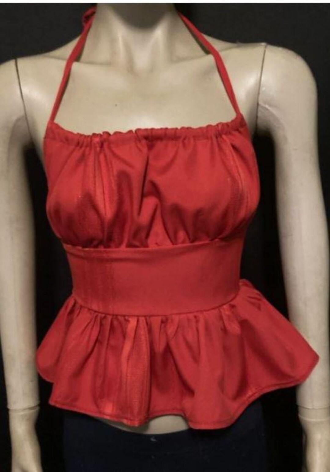 Red Textured Rayon Blend Top Olivia Bis (bis & Beau) Size S-M - Etsy