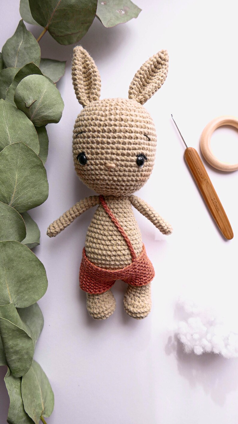 Handmade Toy Rabbit, Crochet Animals, Stuffed Amigurumi Toy, Plushier ...