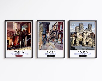 York Railway Poster - Etsy UK