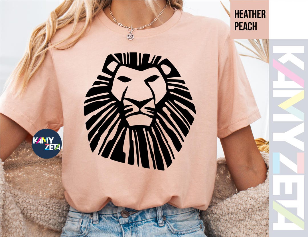 Simba Lion King Face Tee – Disney Graphic Shirt – Unisex T-shirt – Lion ...