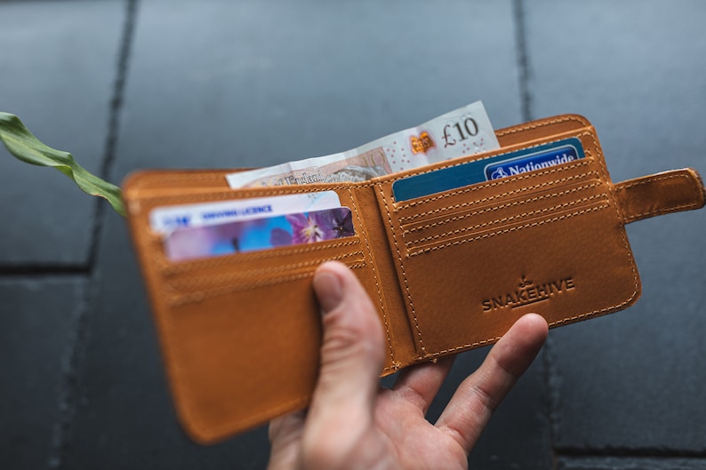 Snakehive - Vintage Leather Money Wallet - Genuine Leather Handmade ...