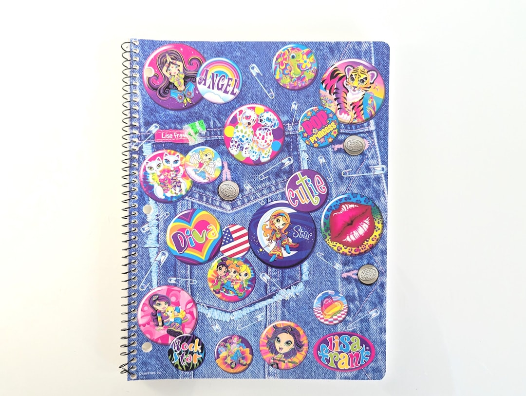 Lisa Frank Spiral Notebook, Y2K School Supplies - Etsy