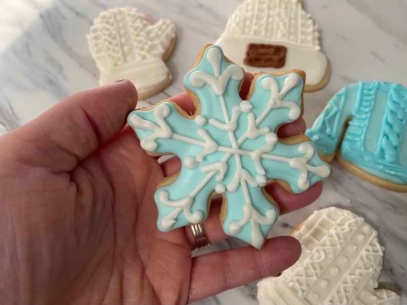 Winter Decorated Sugar Cookies - Etsy