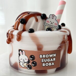 Brown Sugar Boba, DIY Clay Slime, Thick and Glossy Slime - Etsy