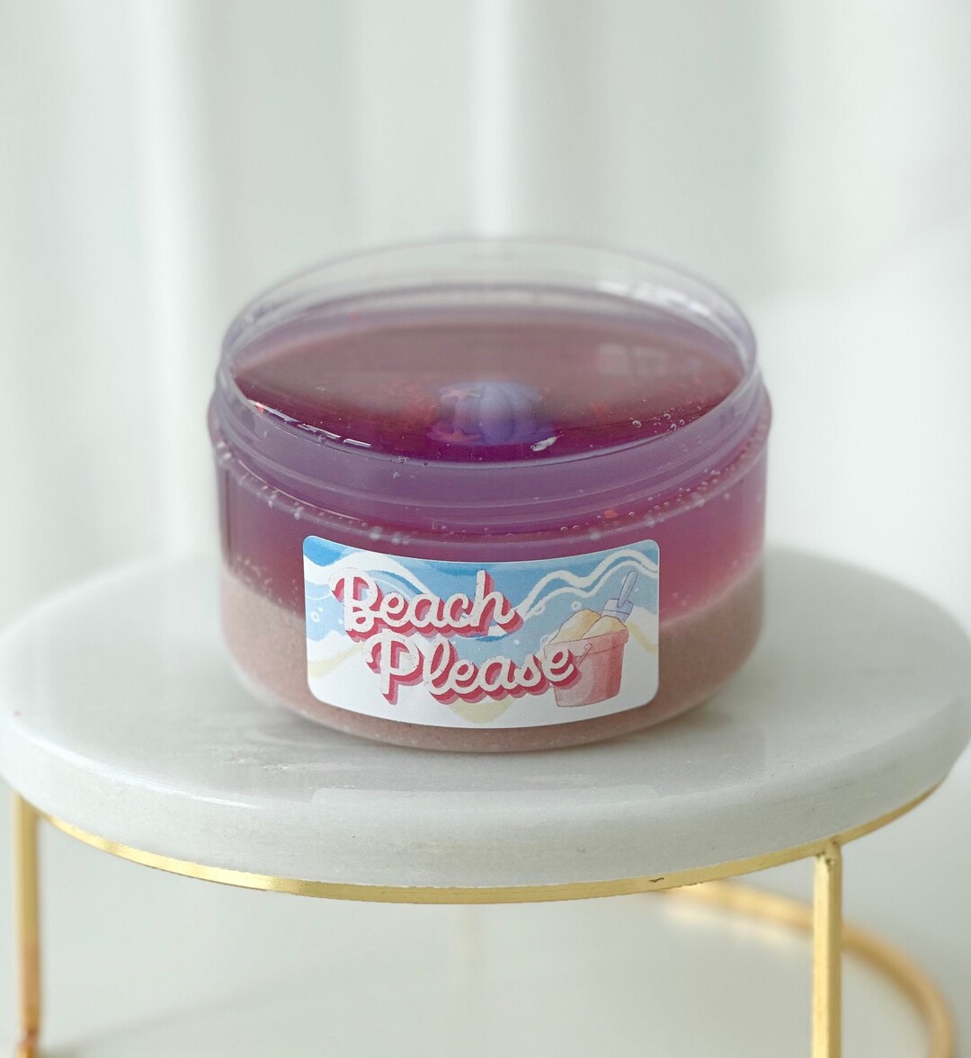 Beach Please Clear Slime X Sand Slime - Etsy