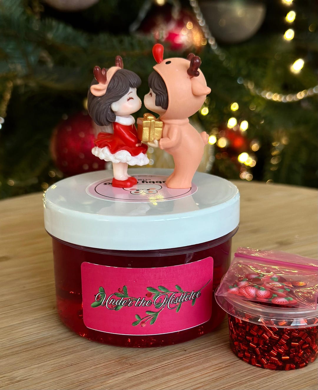 Under the Mistletoe Clear/bingsu Slime, Slime in Gift Packaging - Etsy