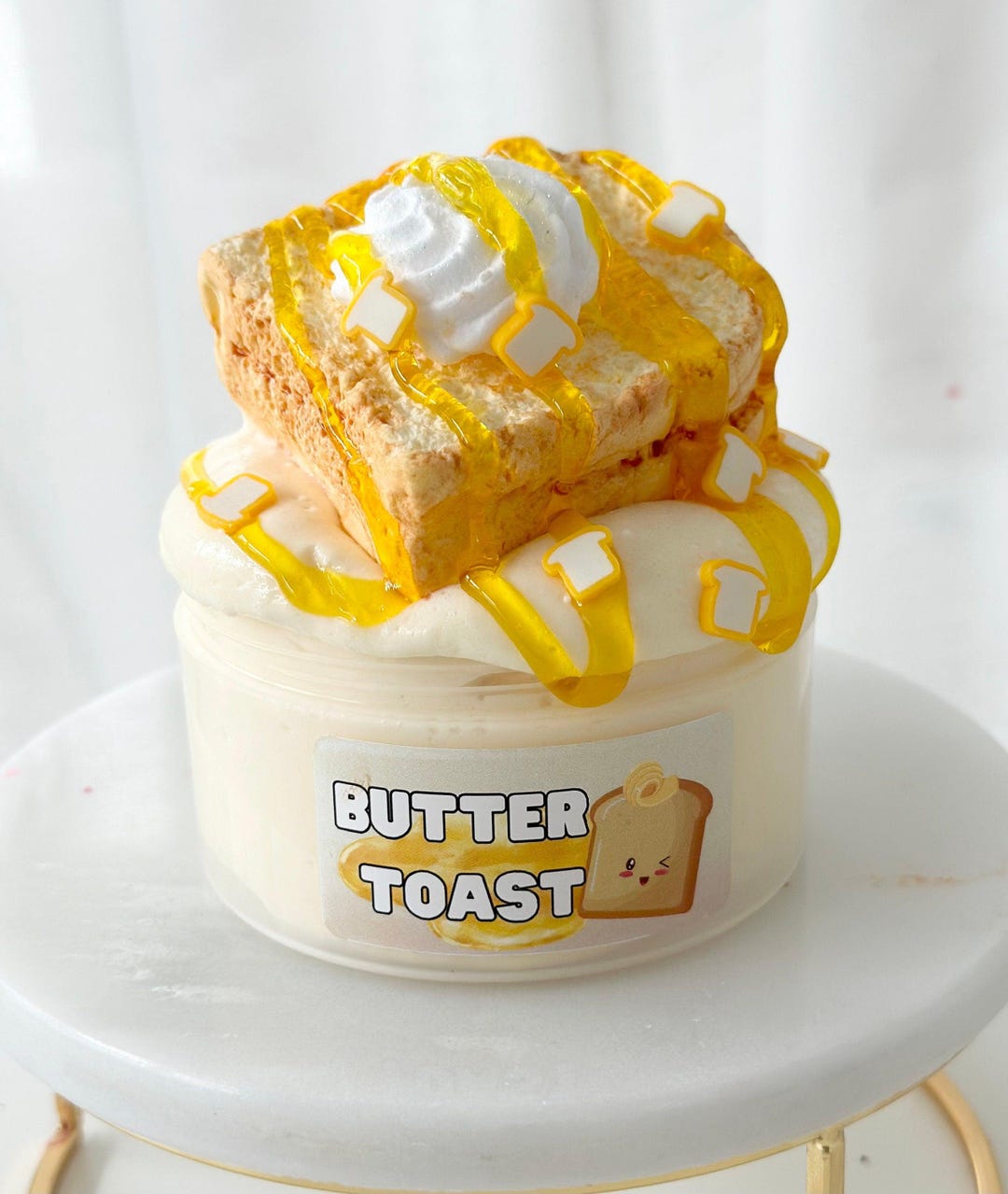 Butter Toast, DIY Clay Slime, Butter Slime - Etsy.de