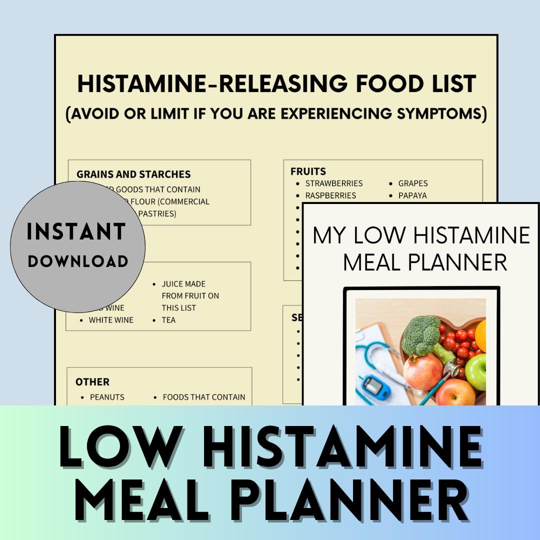 Low Histamine Food List PDF, Printable Food List for Histamine ...