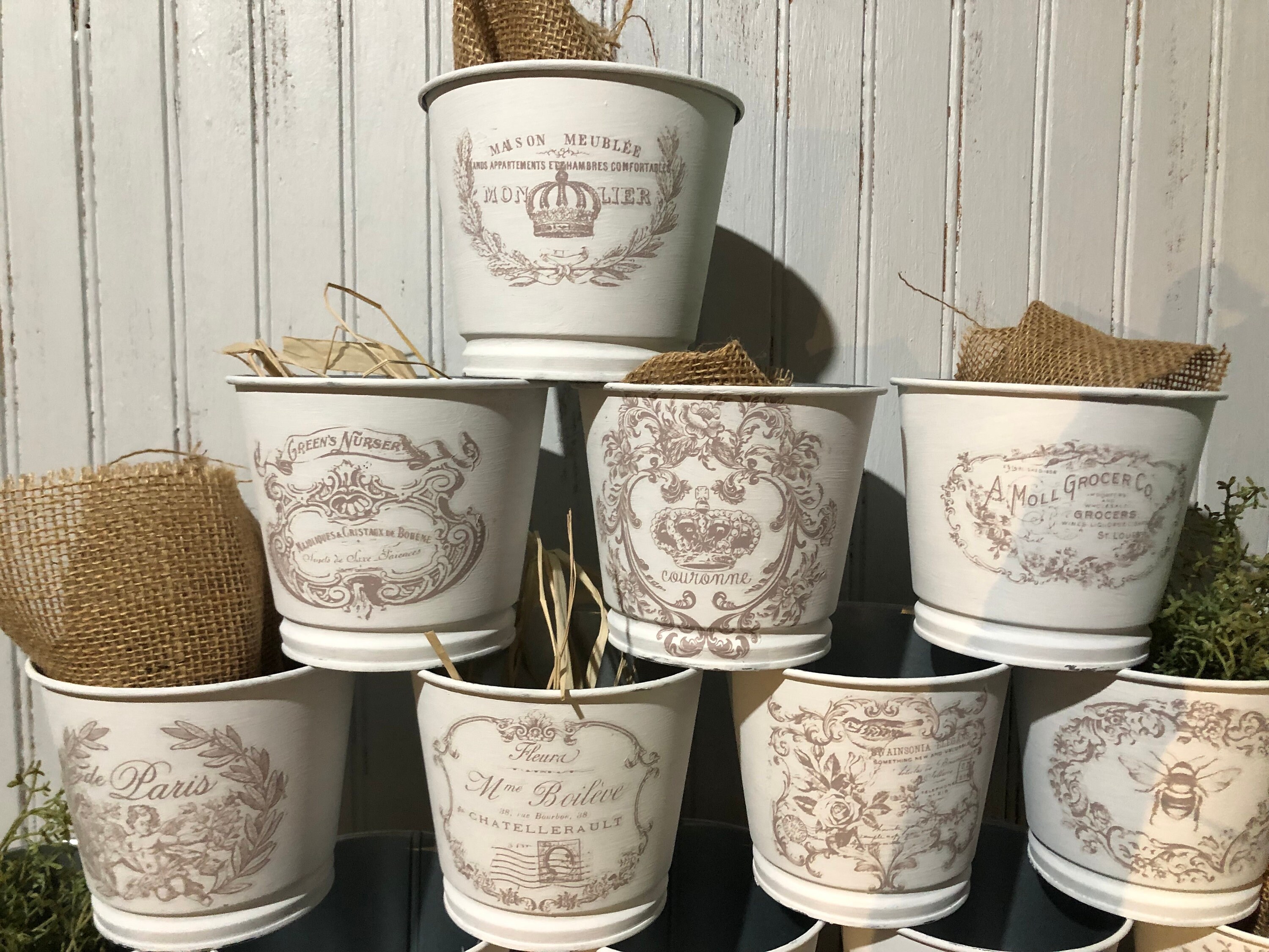 French Country Tins. Set of 3 - Etsy
