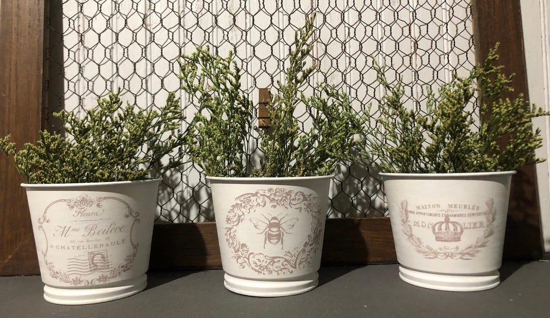 French Country Tins. Set of 3 - Etsy