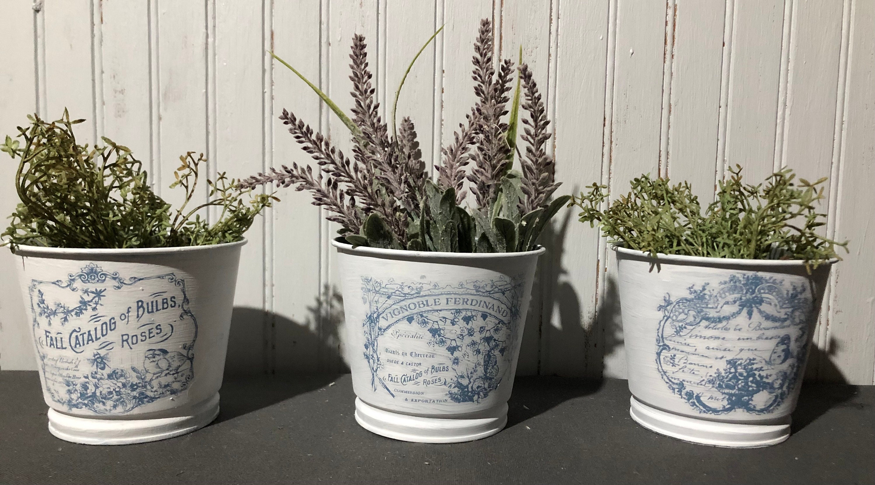 French Country Tins. Set of 3 - Etsy