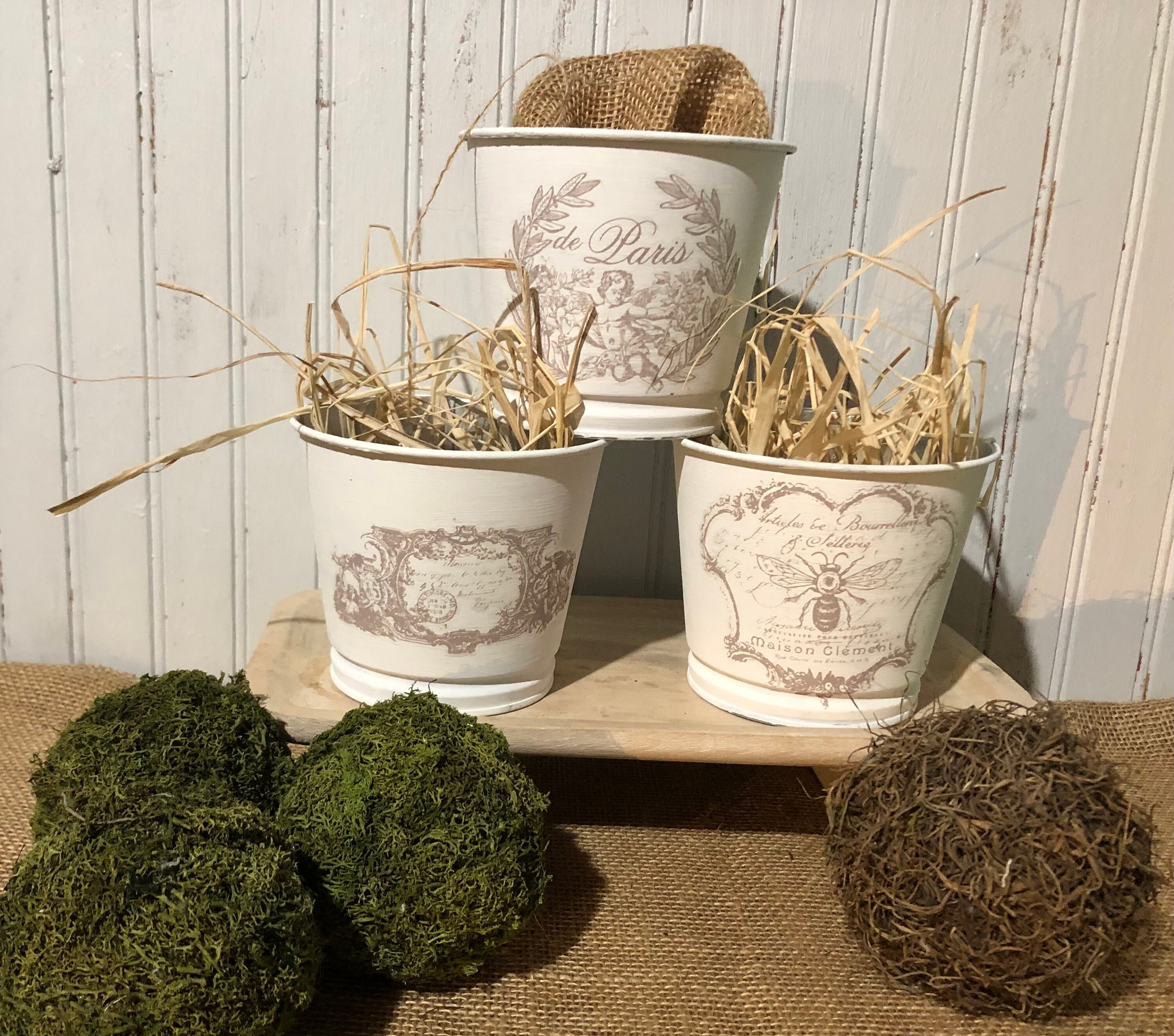 French Country Tins. Set of 3 - Etsy