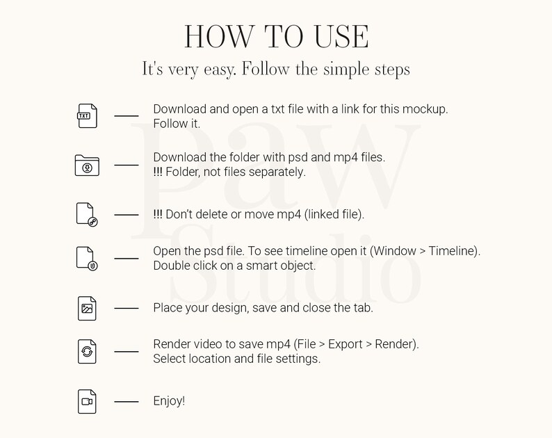 Customizable Video Mockup Moveable Photo Frames Mockup - Etsy