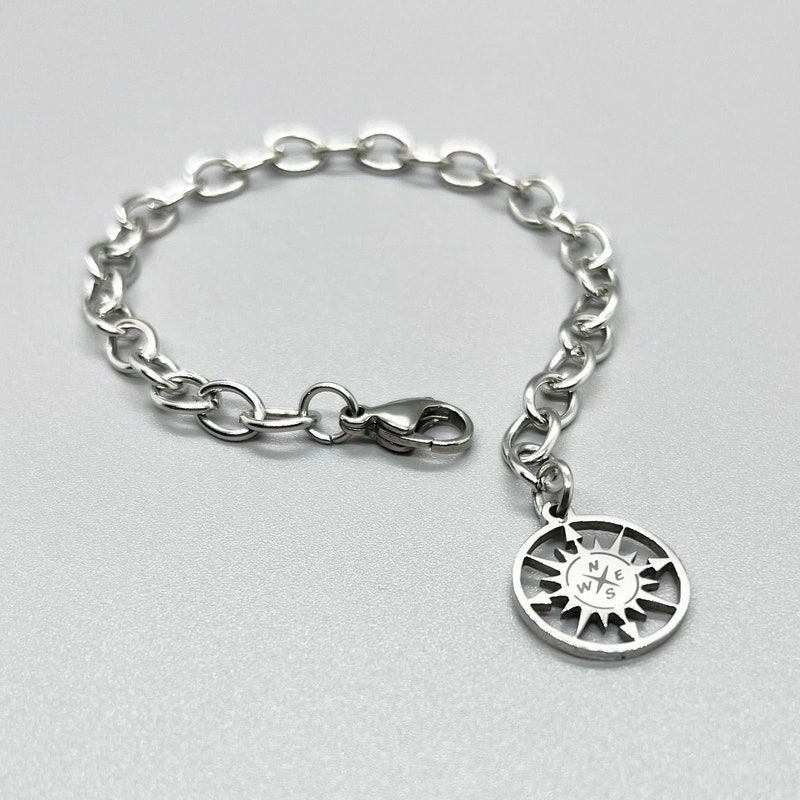 Compass Charm - Etsy