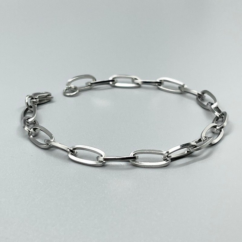Stainless Steel Link Bracelet - Etsy
