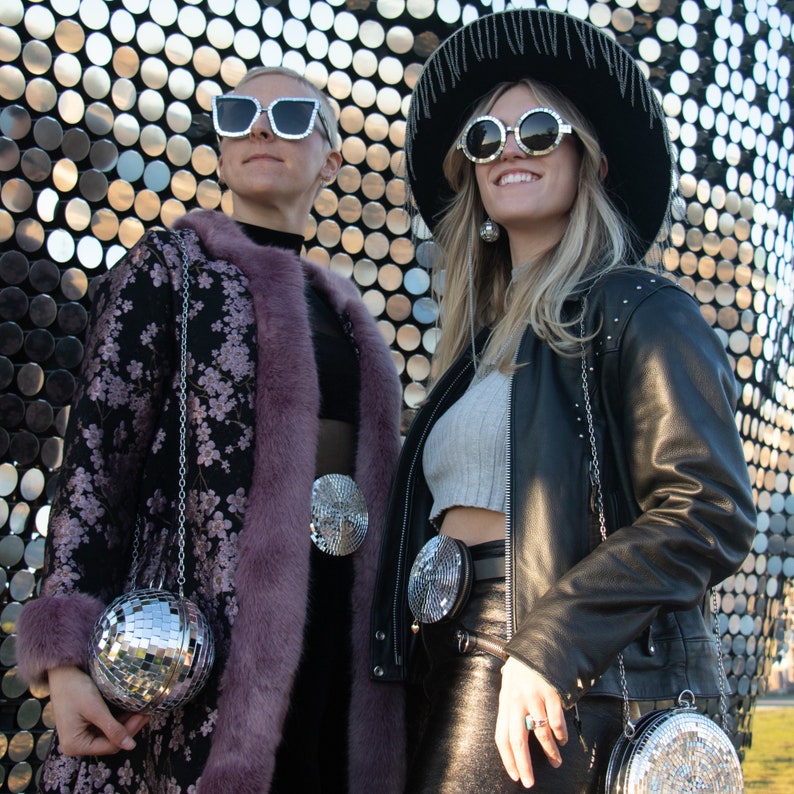Shiny Disco Ball Crossbody and Clutch | Disco Purse | Disco Wedding ...