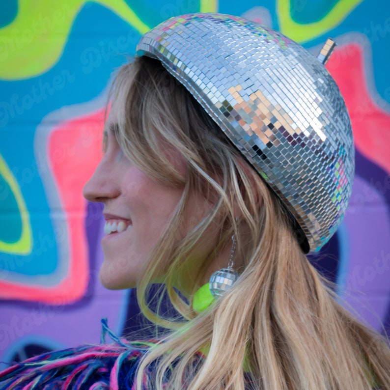 Disco Ball Beret Mirrorball Hat Disco Hat Disco Festival Party Hat ...