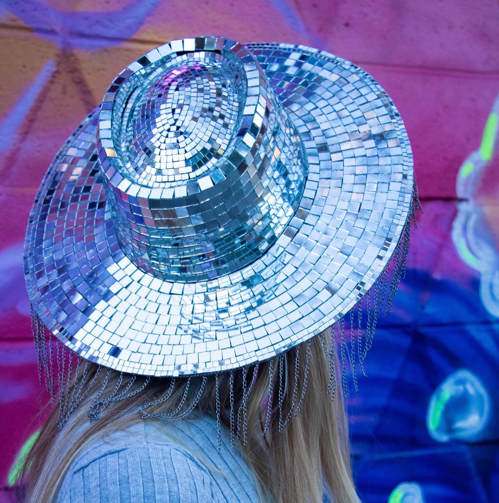 Disco Dreams Fringed Hat Beyoncé Disco Hat Disco Cowboy Hat Festival ...