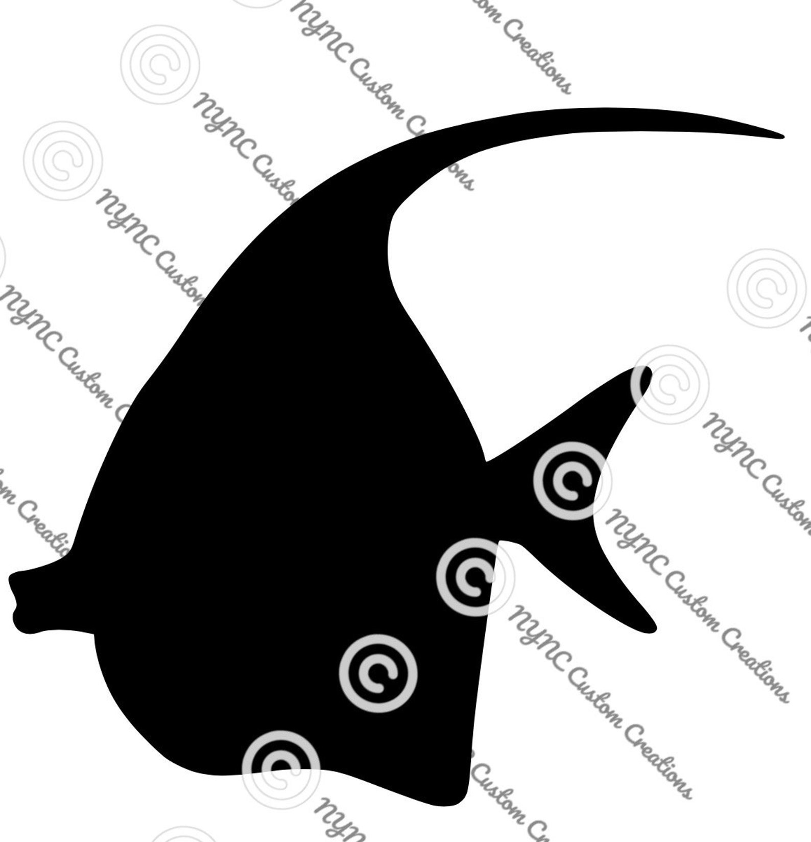 Angel Fish SVG - Etsy