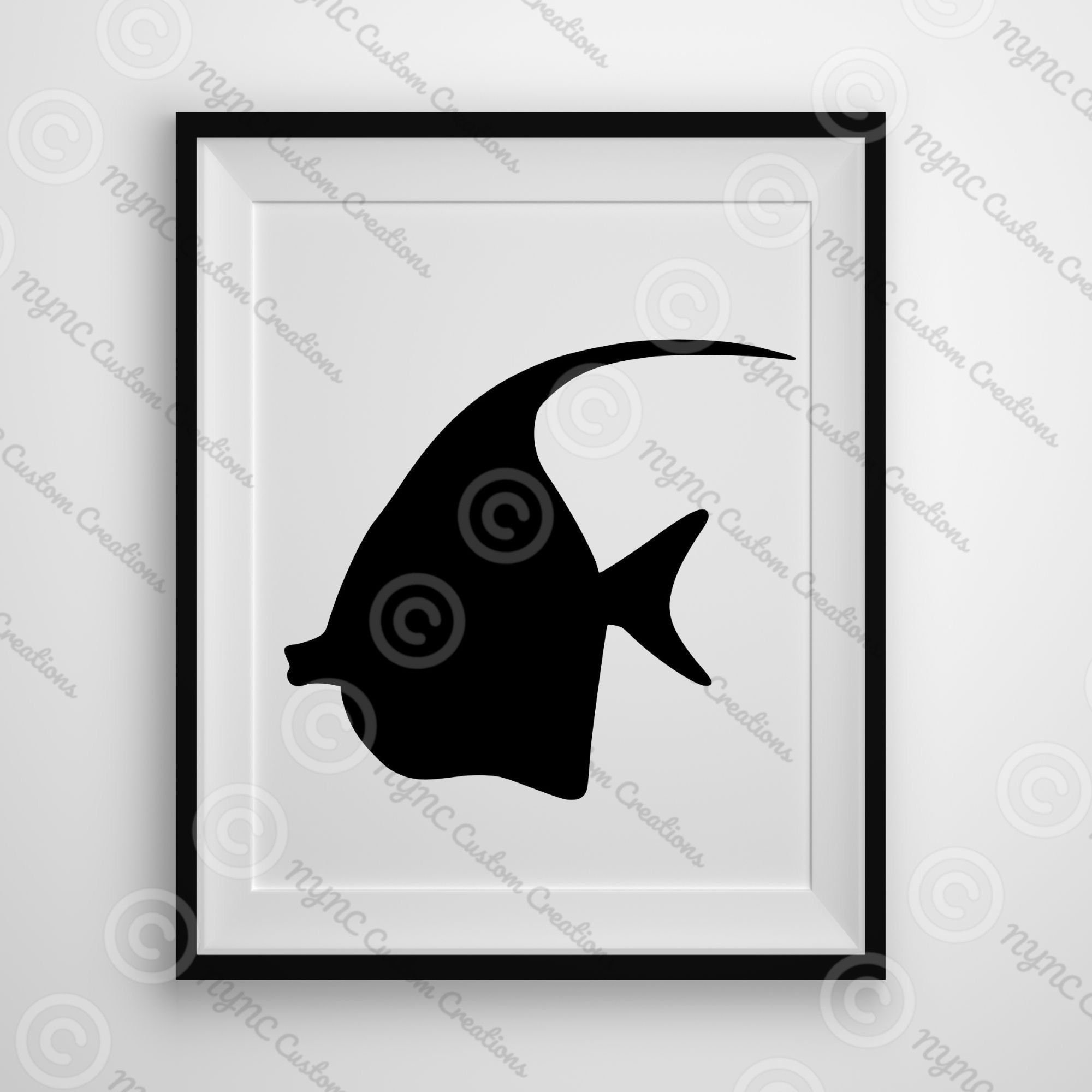 Angel Fish SVG - Etsy