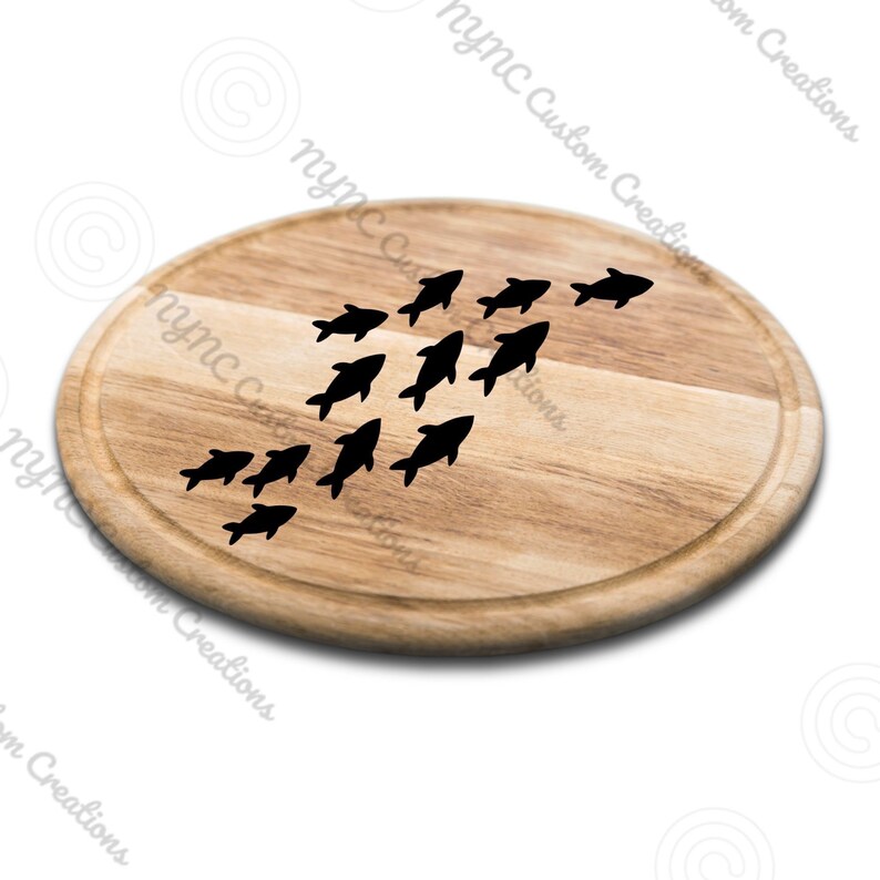 School of Fish SVG - Etsy