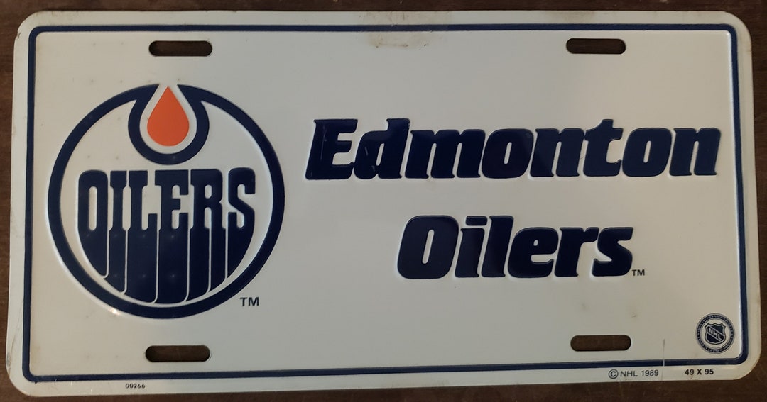 Edmonton Oilers Metal License Plate - Etsy