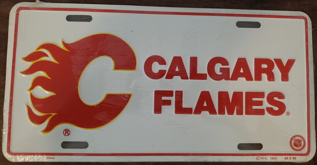 Calgary Flames Metal License Plate - Etsy