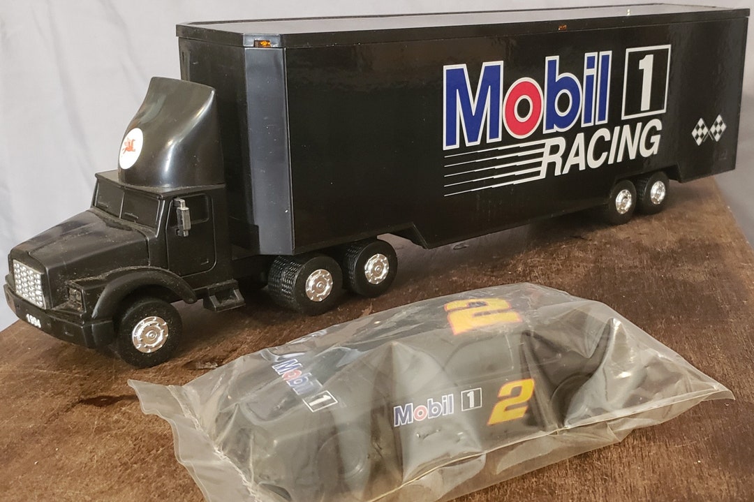 1994 Mobil Toy Race Car Carrier - Etsy