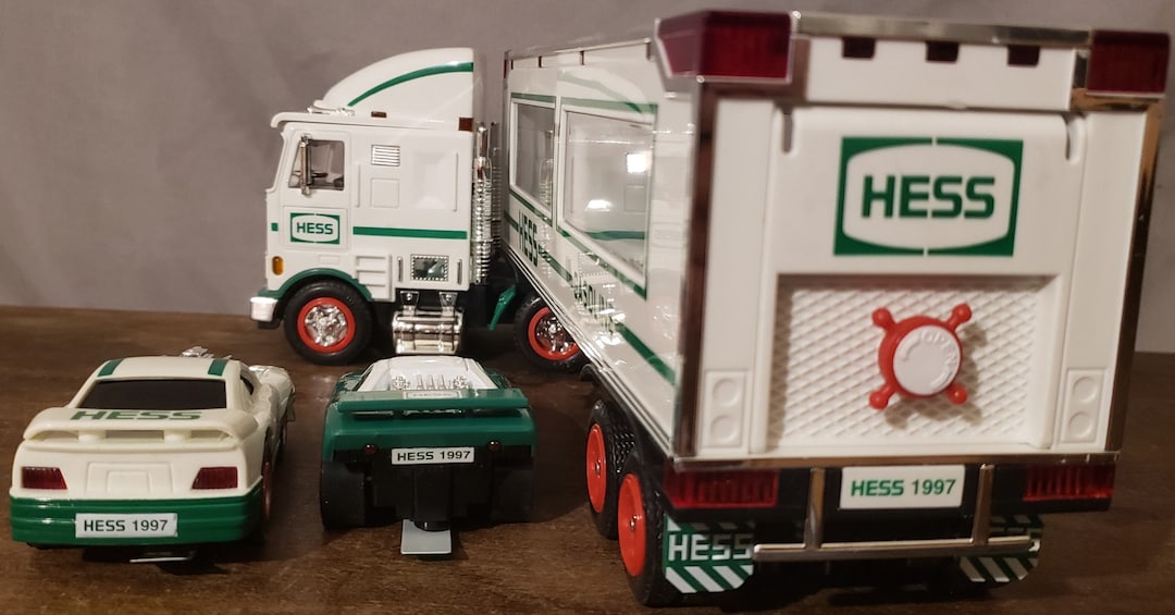 1997 Hess Toy Truck & Racers - Etsy