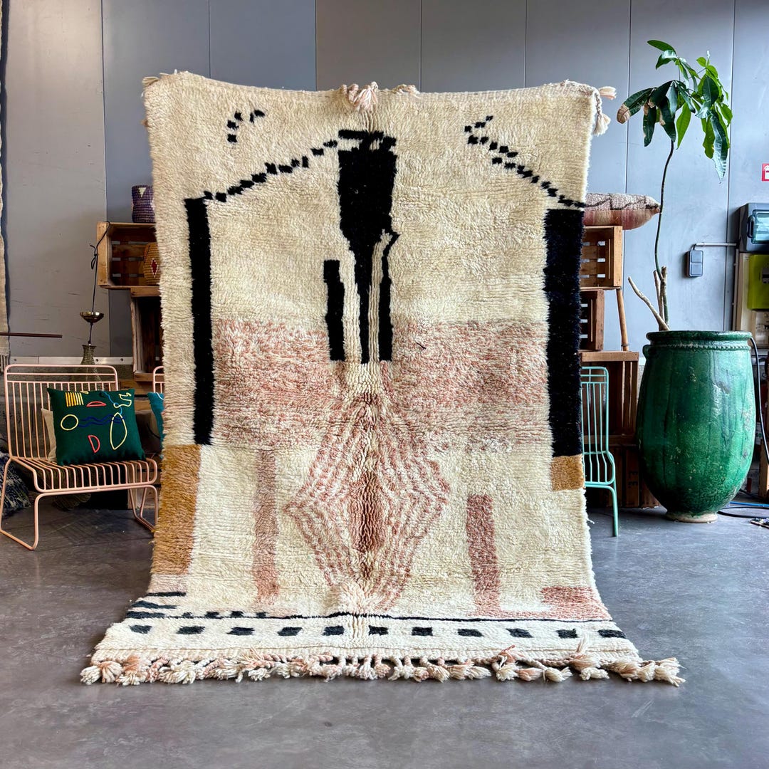 Tapis Marocain Berbère Moderne sur mesure en laine – Tapis en Laine ...