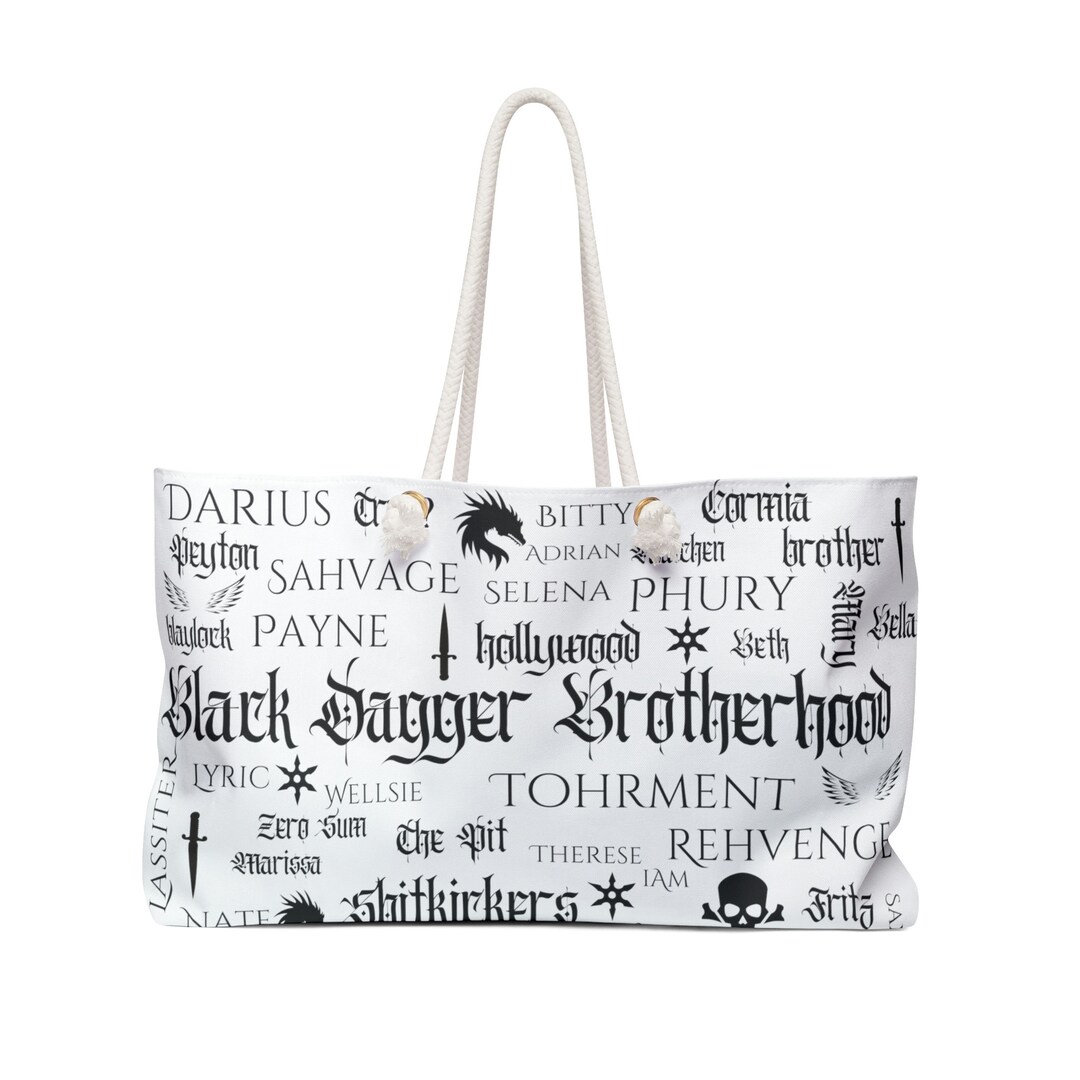 Black Dagger Brotherhood Weekender Bag - Etsy