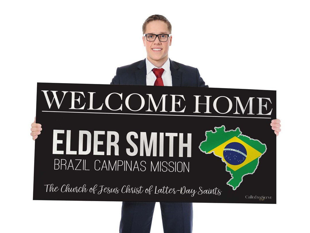 Welcome Home Missionary Banner Sign - Etsy