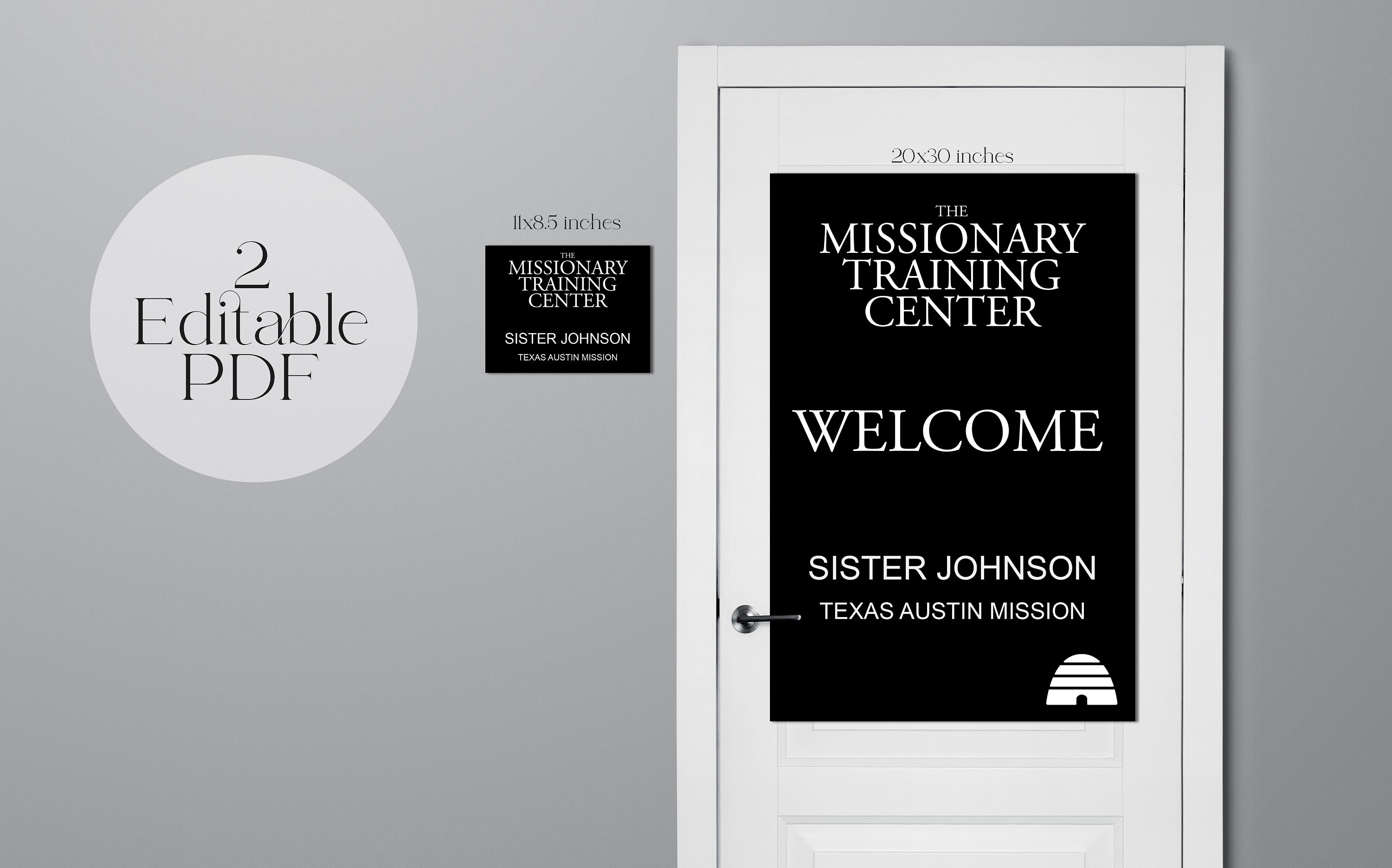 Two Custom Welcome to the MTC Sign Missionary Training Center Sign MTC ...