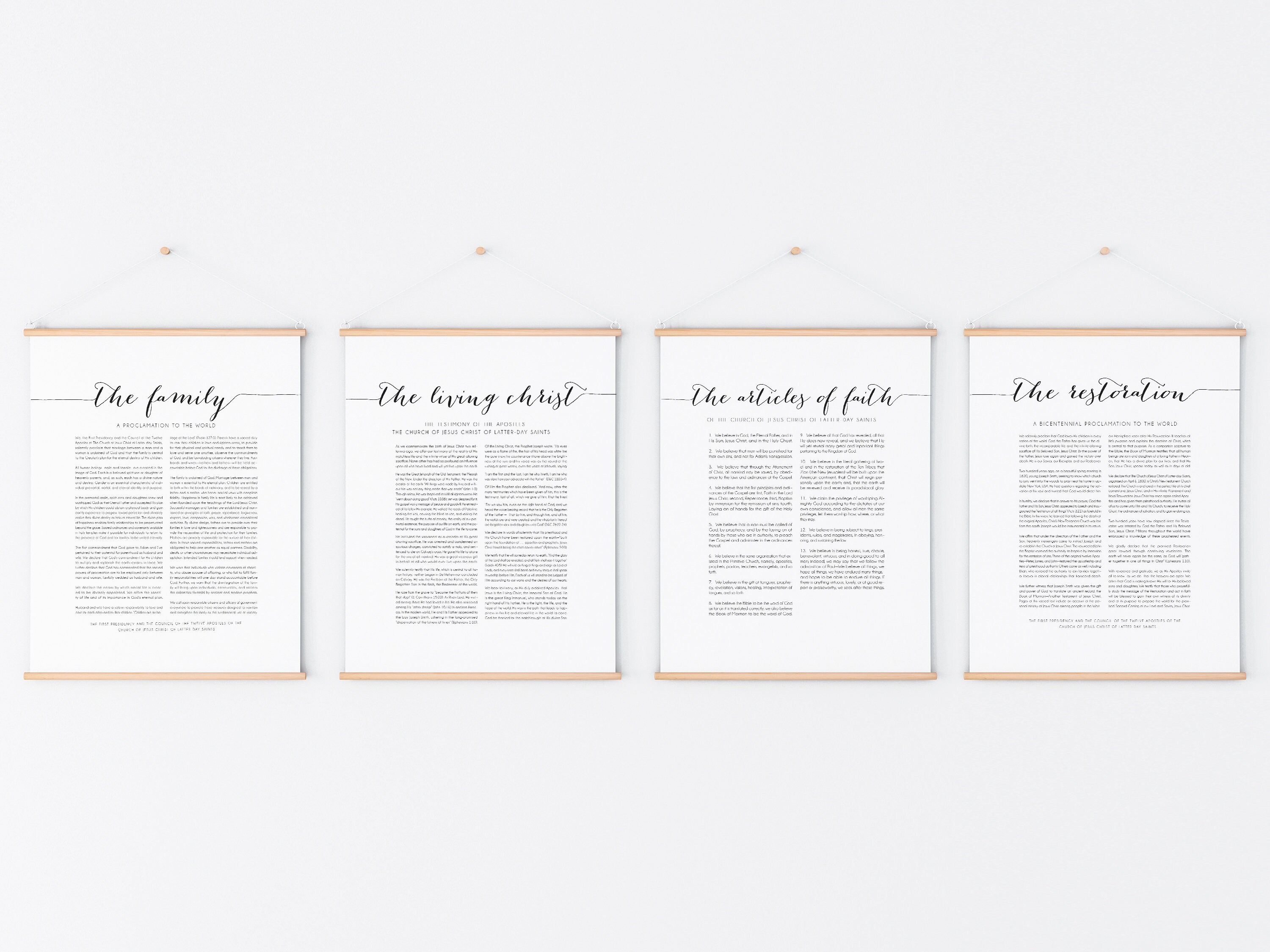 Modern LDS Set Digital Printable Proclamation the - Etsy
