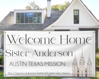 Custom Welcome Home Sister Missionary Badge Sign 24 X - Etsy
