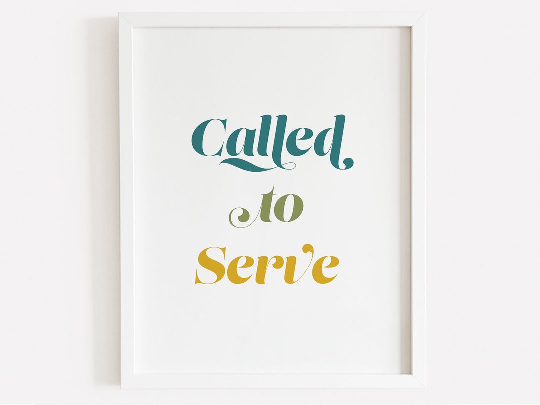 Called to Serve Printable Art for at Home MTC or Missionary Gift - Etsy