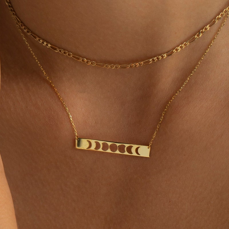 Silver Crescent Moon Circle - Etsy