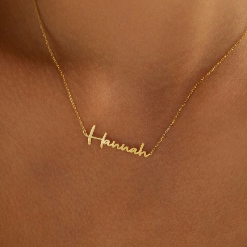 Dainty Name Necklace - Etsy