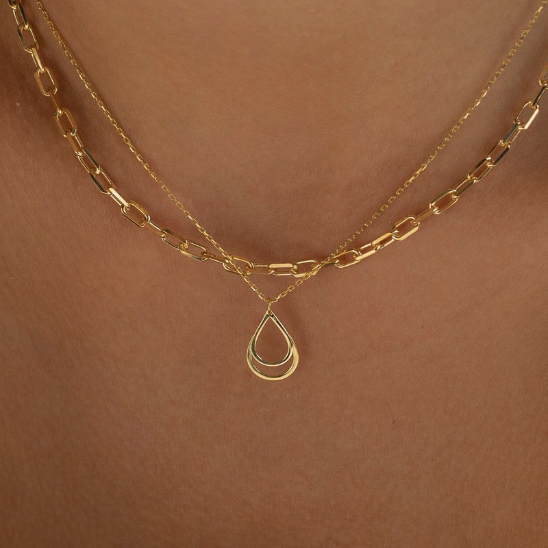 Simple Gold Necklace - Etsy